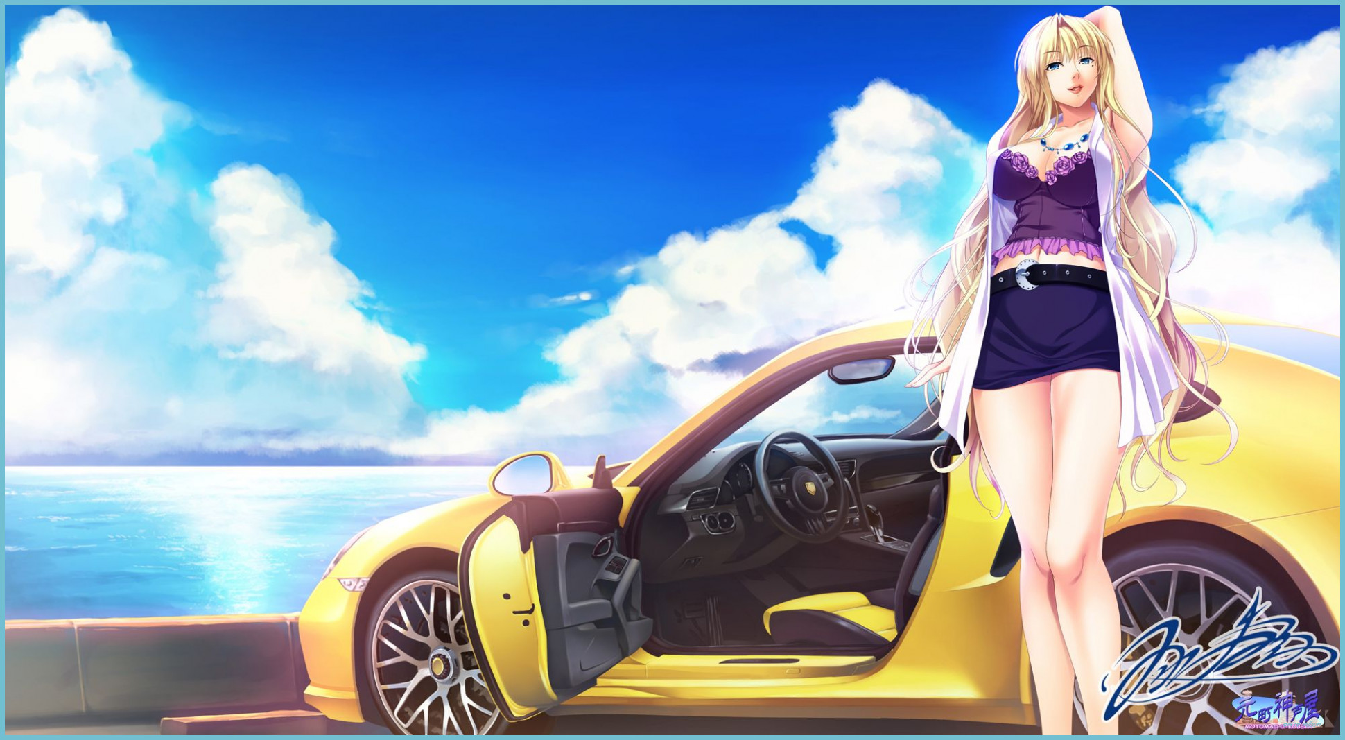 Car Anime Girl Wallpapers - Wallpaper Cave