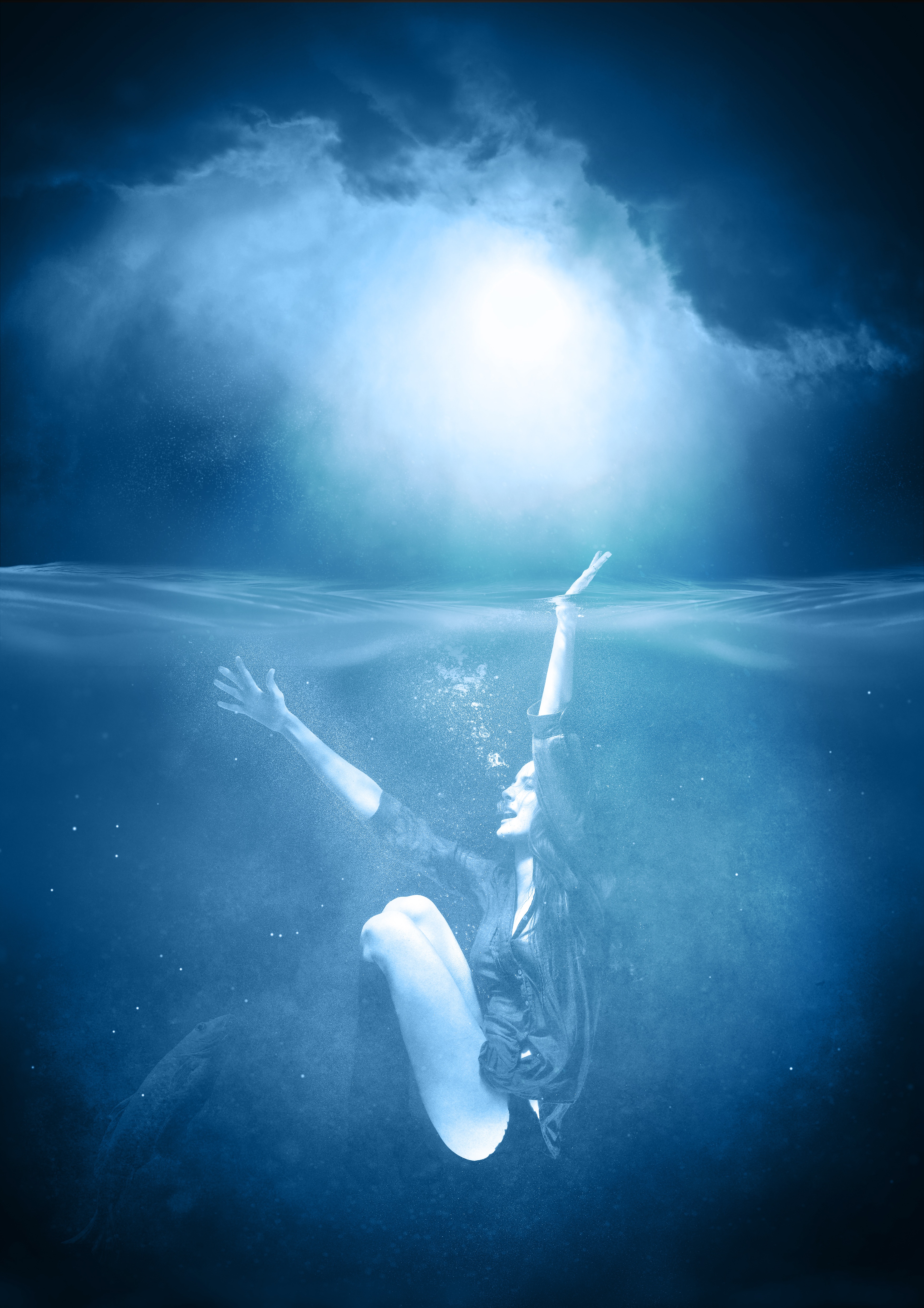 Women Sea Moonlight Wallpapers - Wallpaper Cave