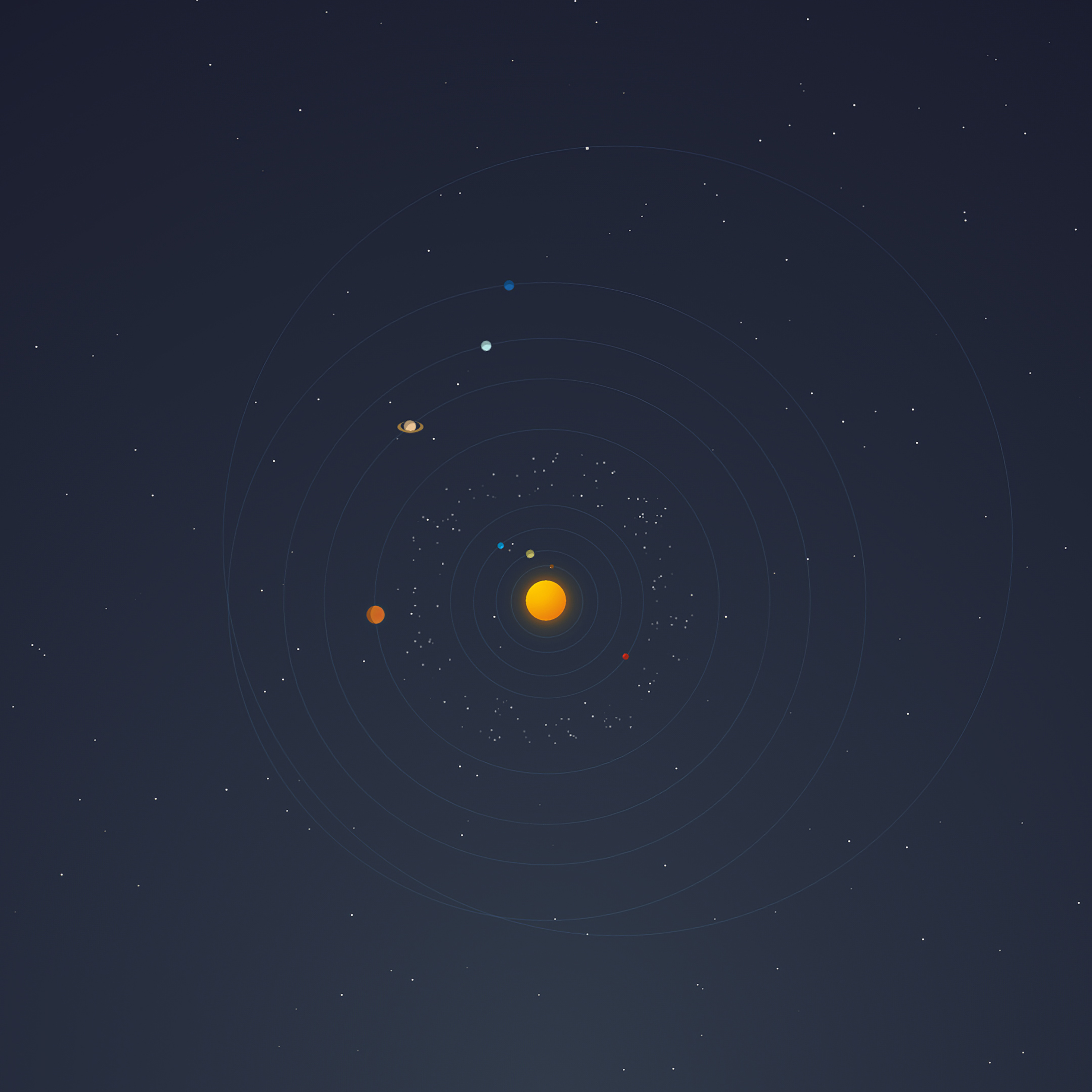 Minimal Solar System iPad Wallpapers - Wallpaper Cave