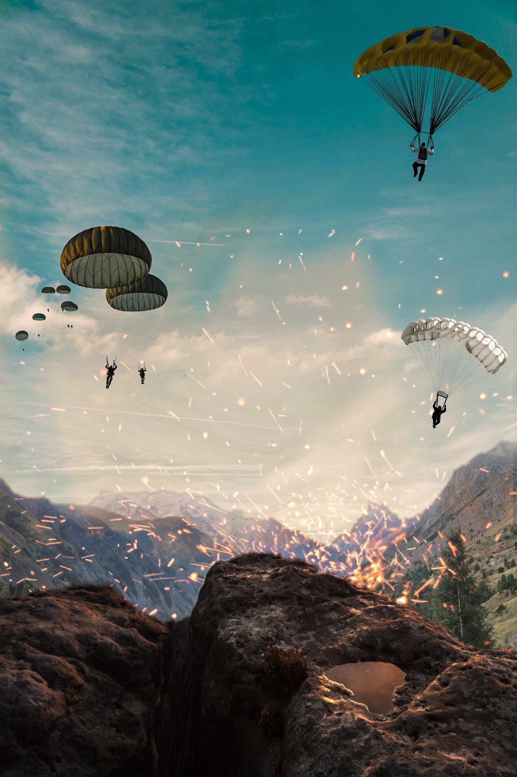 PUBG Parachute Wallpapers - Wallpaper Cave