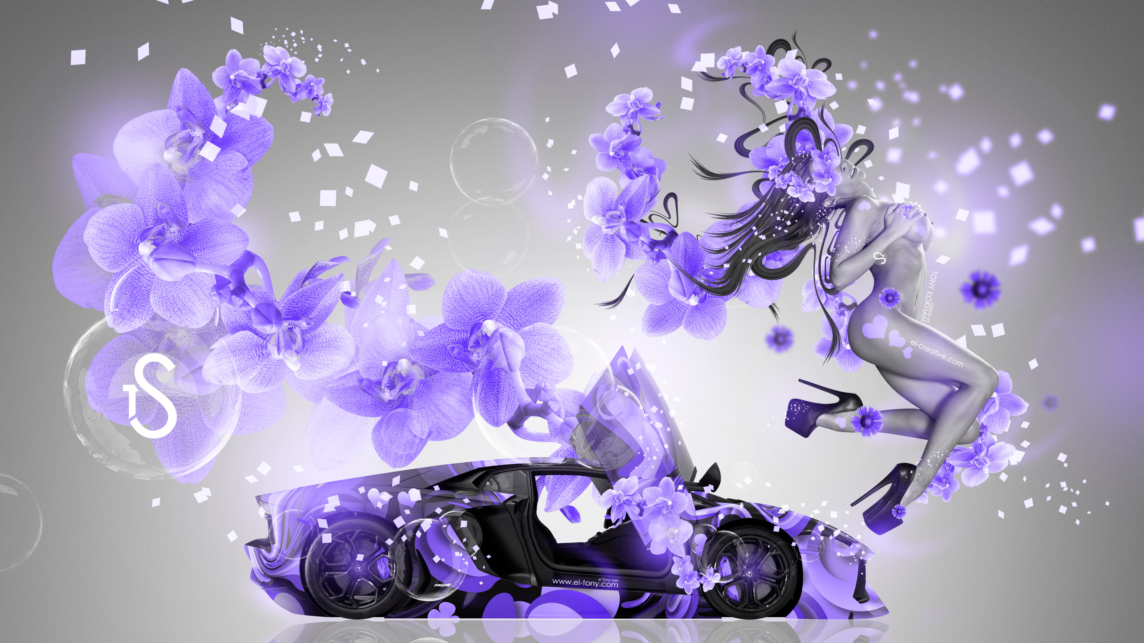 Purple Flower Girls Wallpapers - Wallpaper Cave