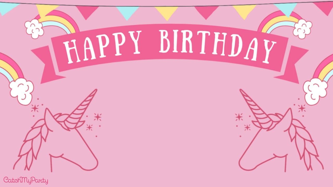 Unicorn Birthday Wallpapers Wallpaper Cave