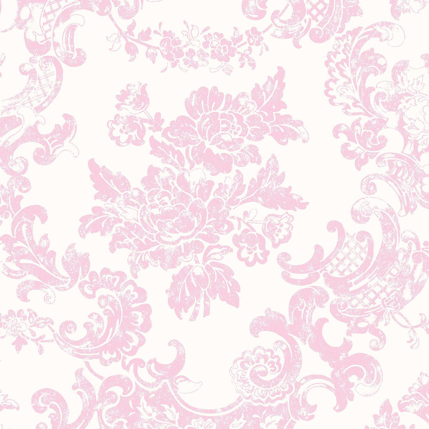 Soft Pink Vintage Wallpaper