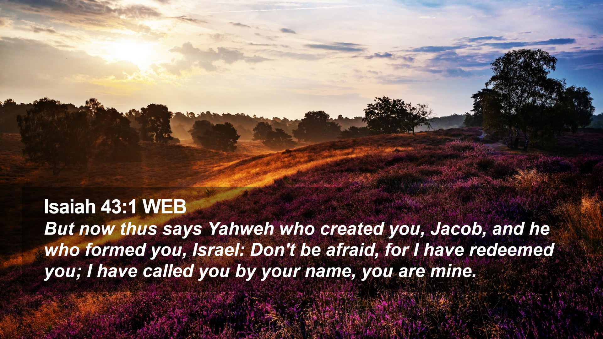 Isaiah 43:1 Wallpapers - Wallpaper Cave