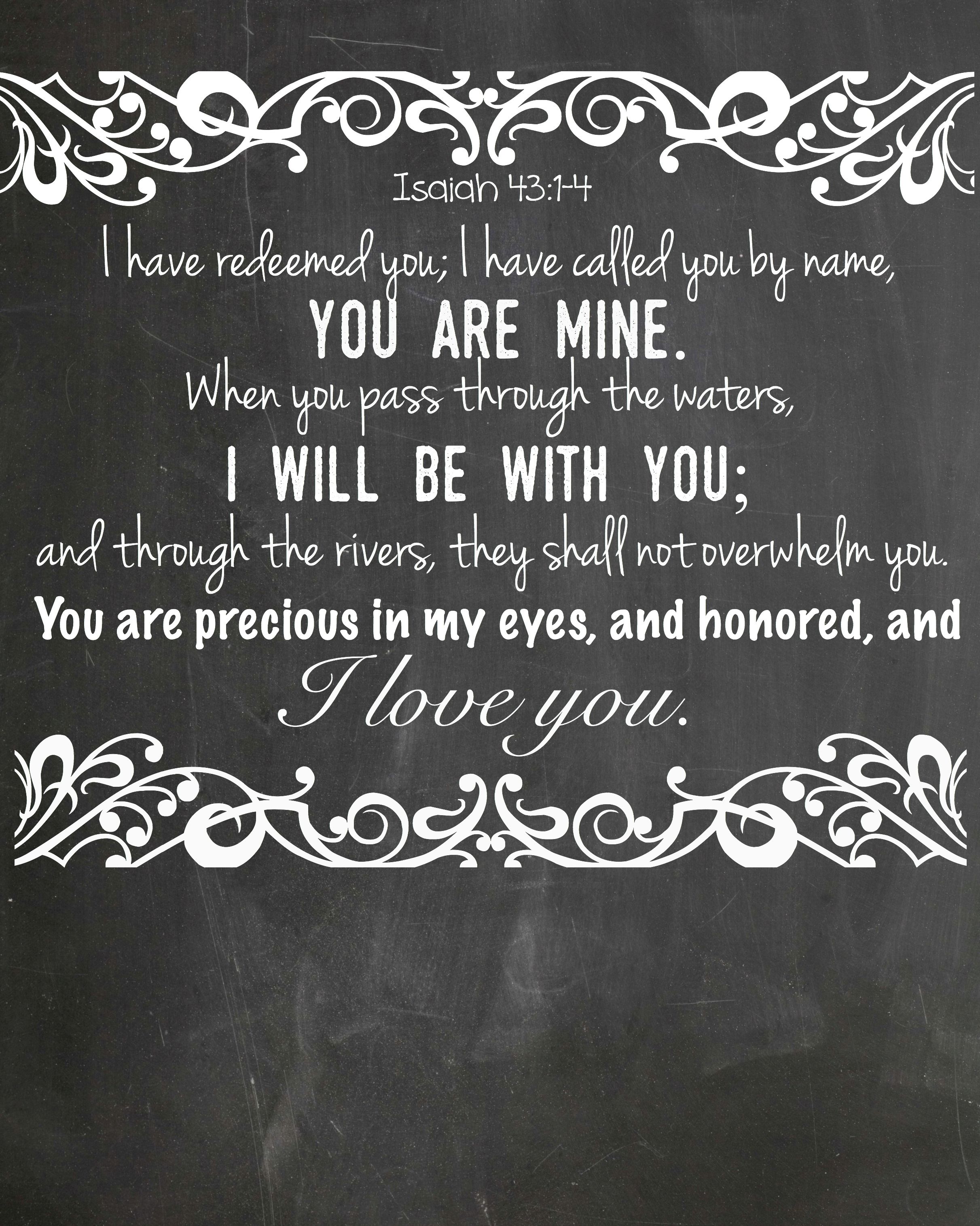 Isaiah 43:1 Wallpapers - Wallpaper Cave