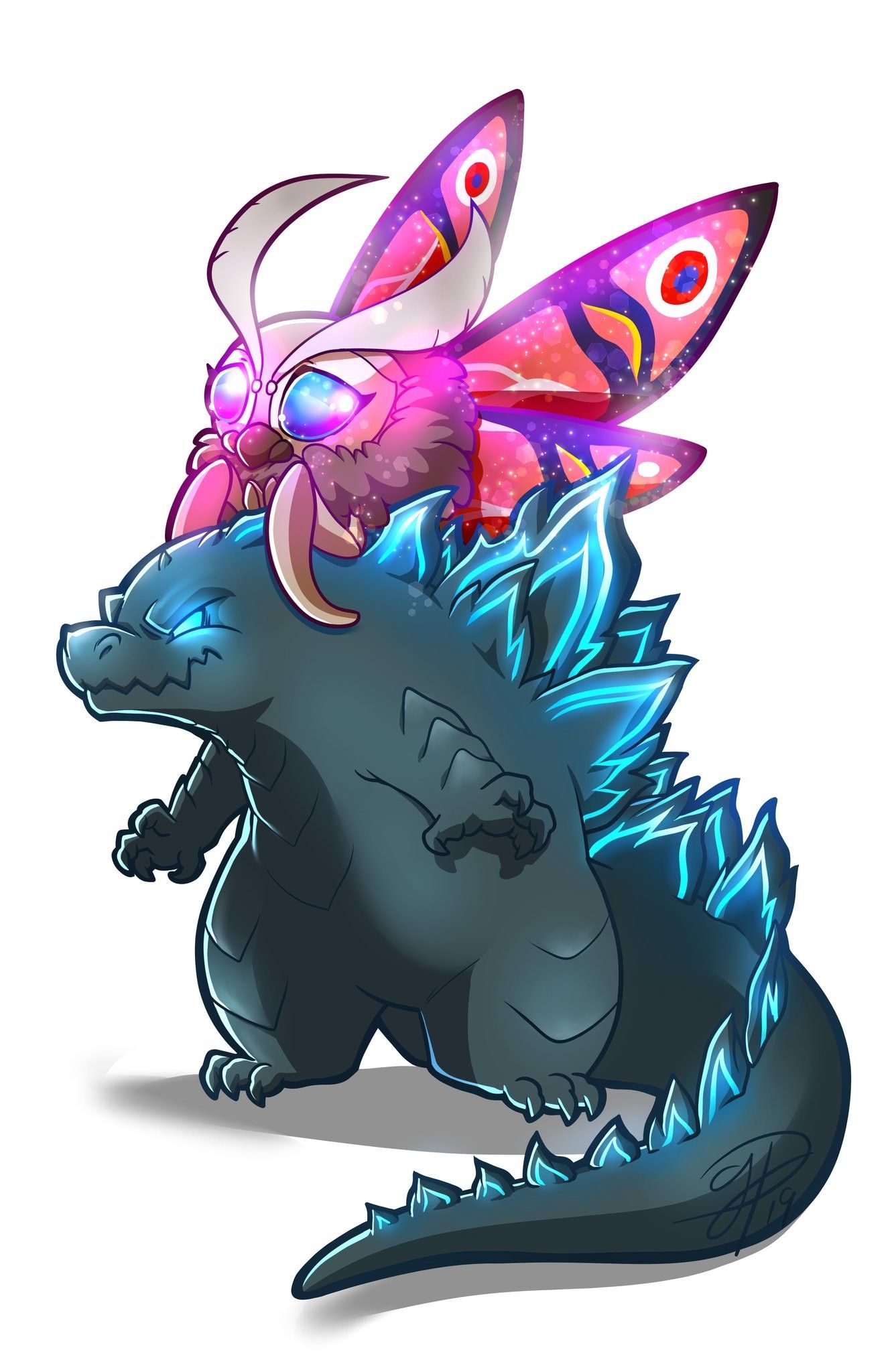 Godzilla Cartoon Wallpapers - Wallpaper Cave