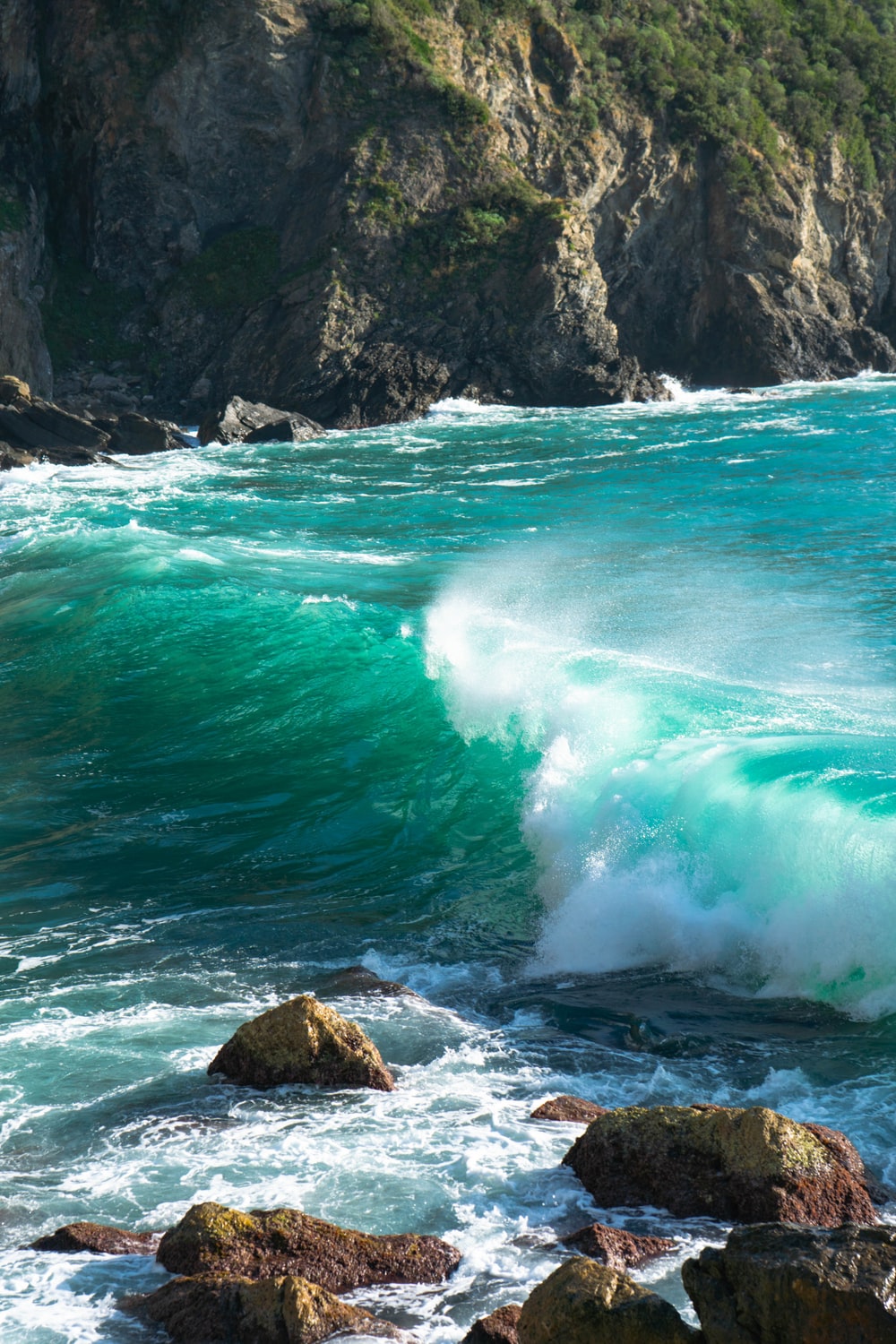 Ocean Waves Rocks HD Wallpapers - Wallpaper Cave