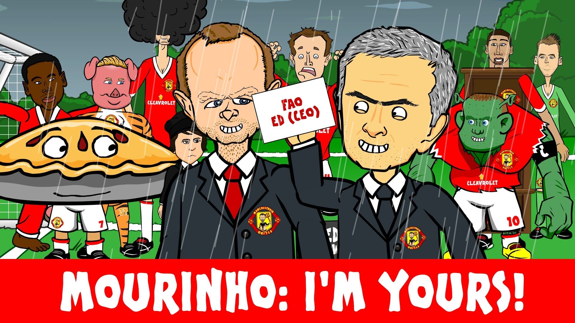 Manchester United Cartoon Wallpapers - Wallpaper Cave