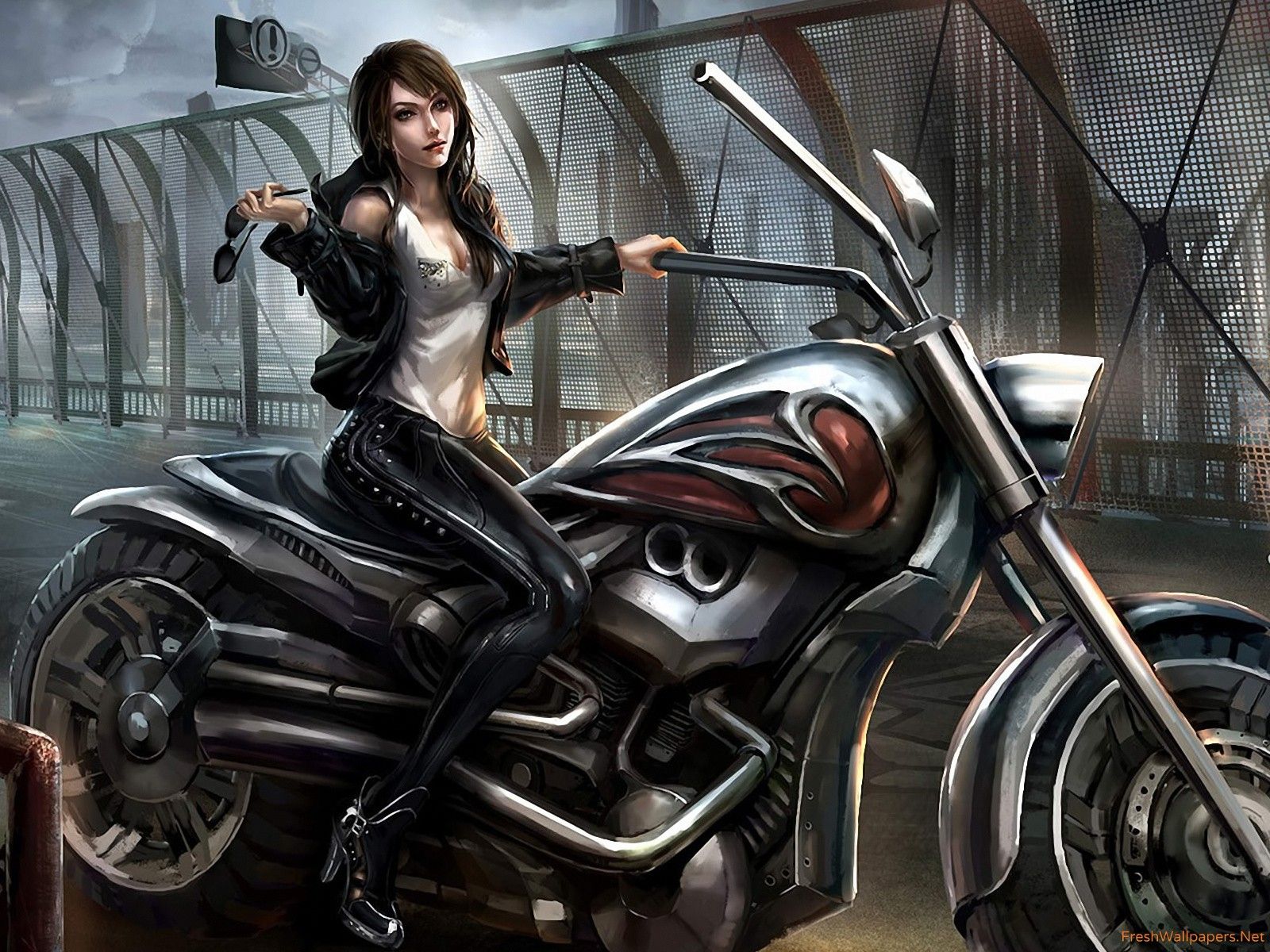 Stylish Bike Rider Girl Wallpapers - Wallpaper Cave