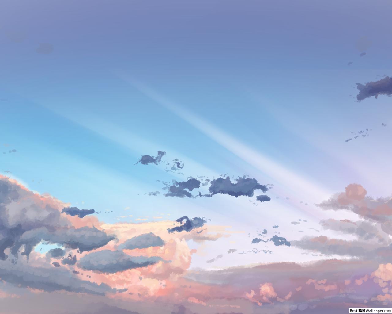 Anime Sky HD Desktop Wallpapers - Wallpaper Cave