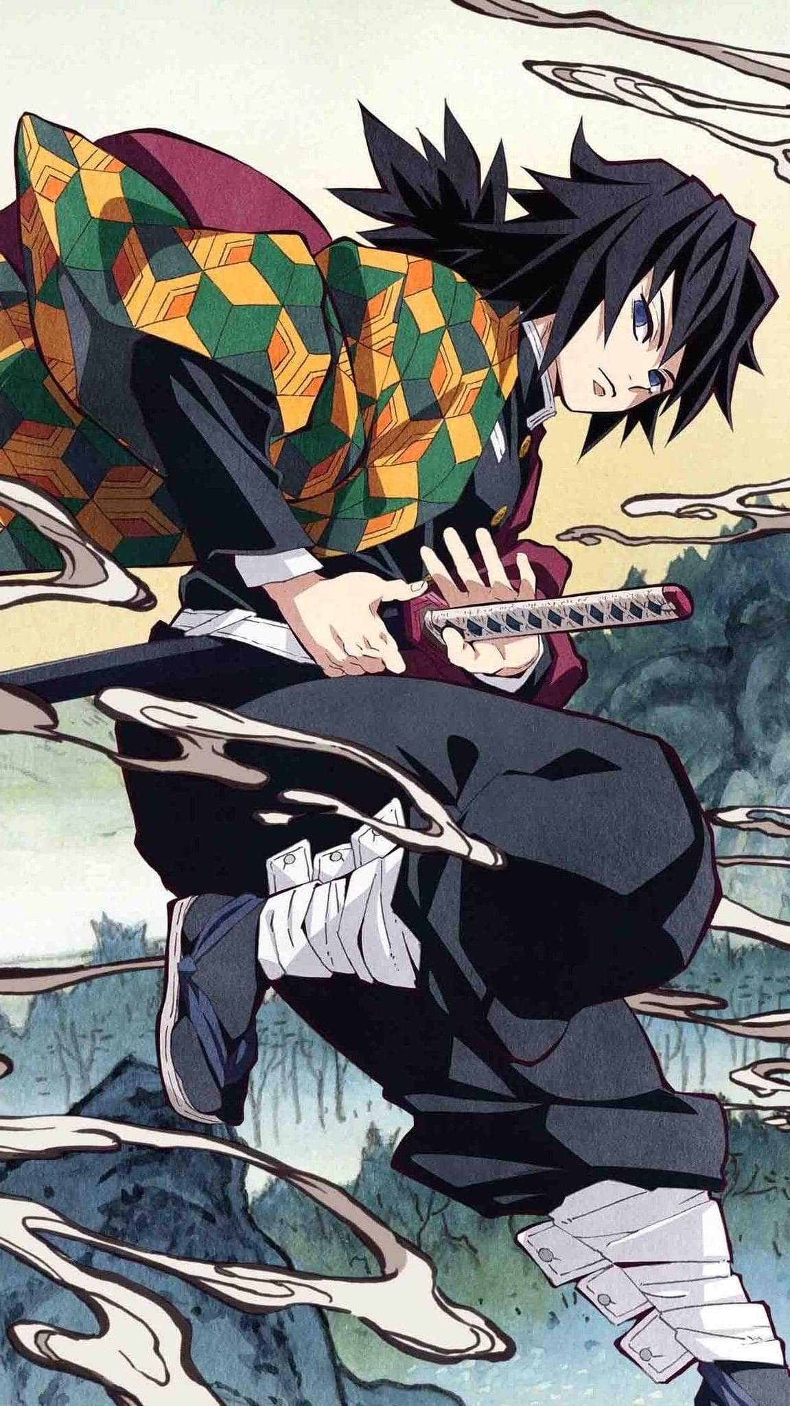 Demon Slayer Giyu Tomioka Wallpapers - Wallpaper Cave