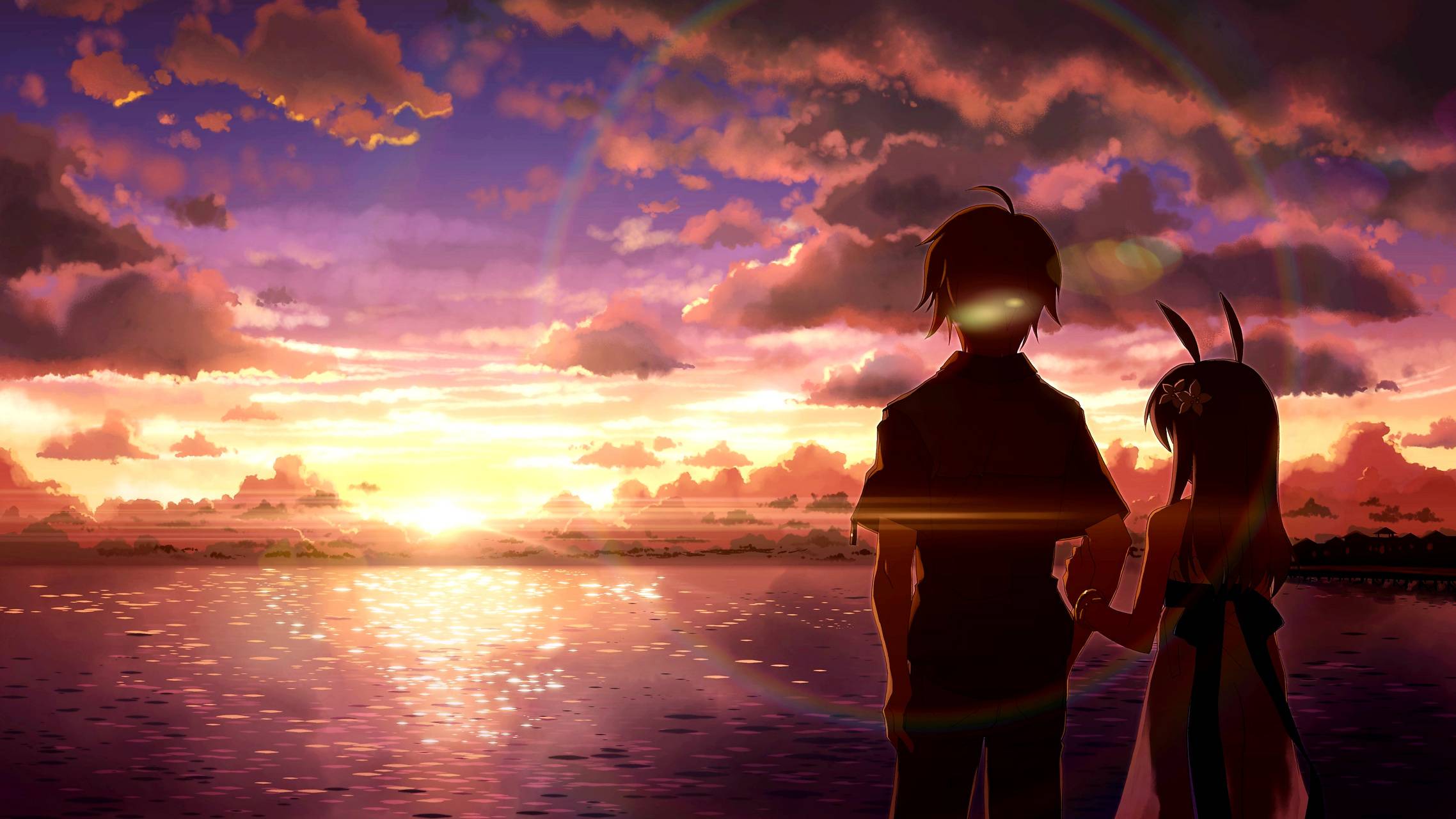 Anime Sunset HD Wallpapers - Wallpaper Cave