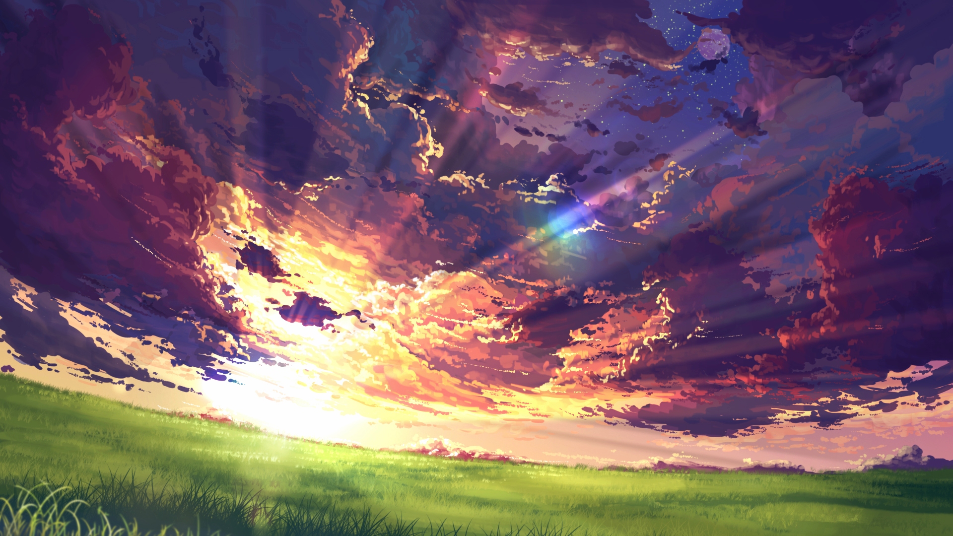 Anime Sunset HD Wallpapers - Wallpaper Cave