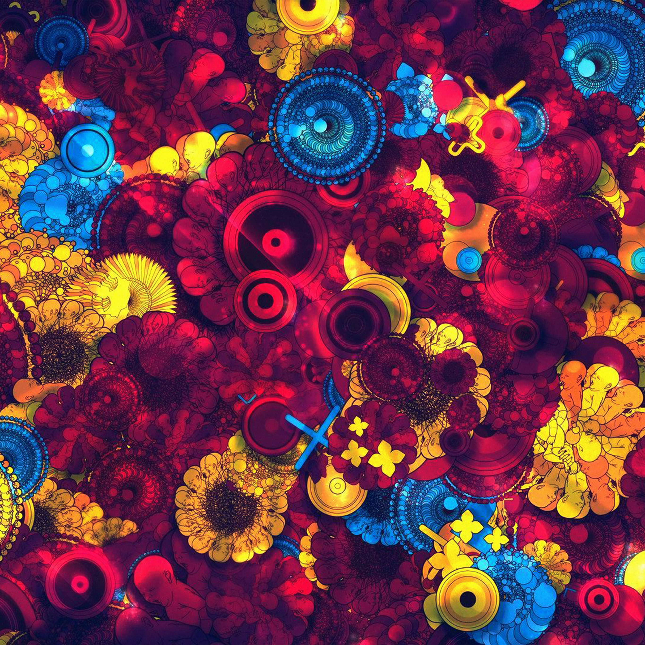 Dark Colorful Art Pattern Wallpapers - Wallpaper Cave