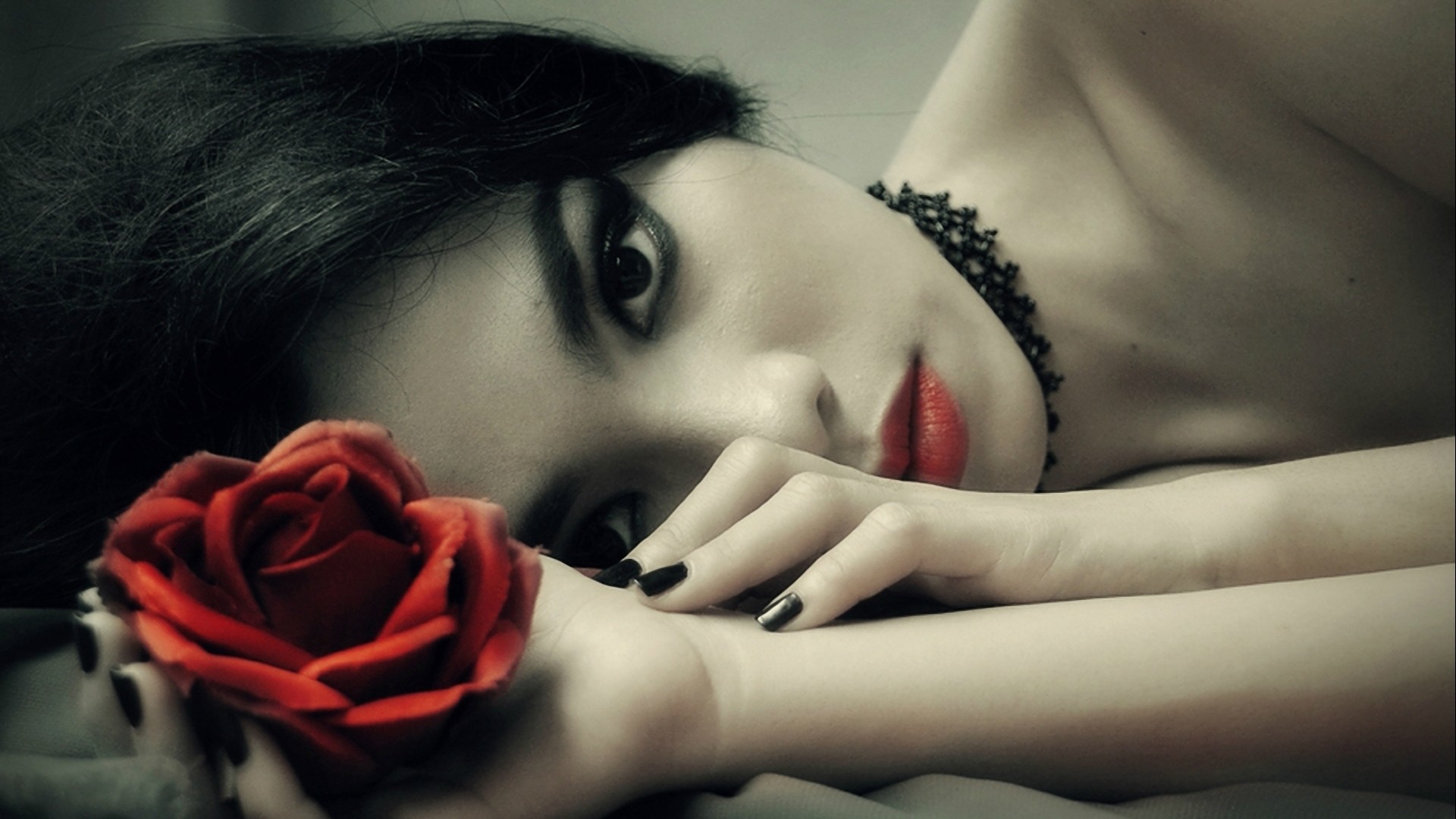 Women With Rose Flower Wallpapers - Wallpaper Cave