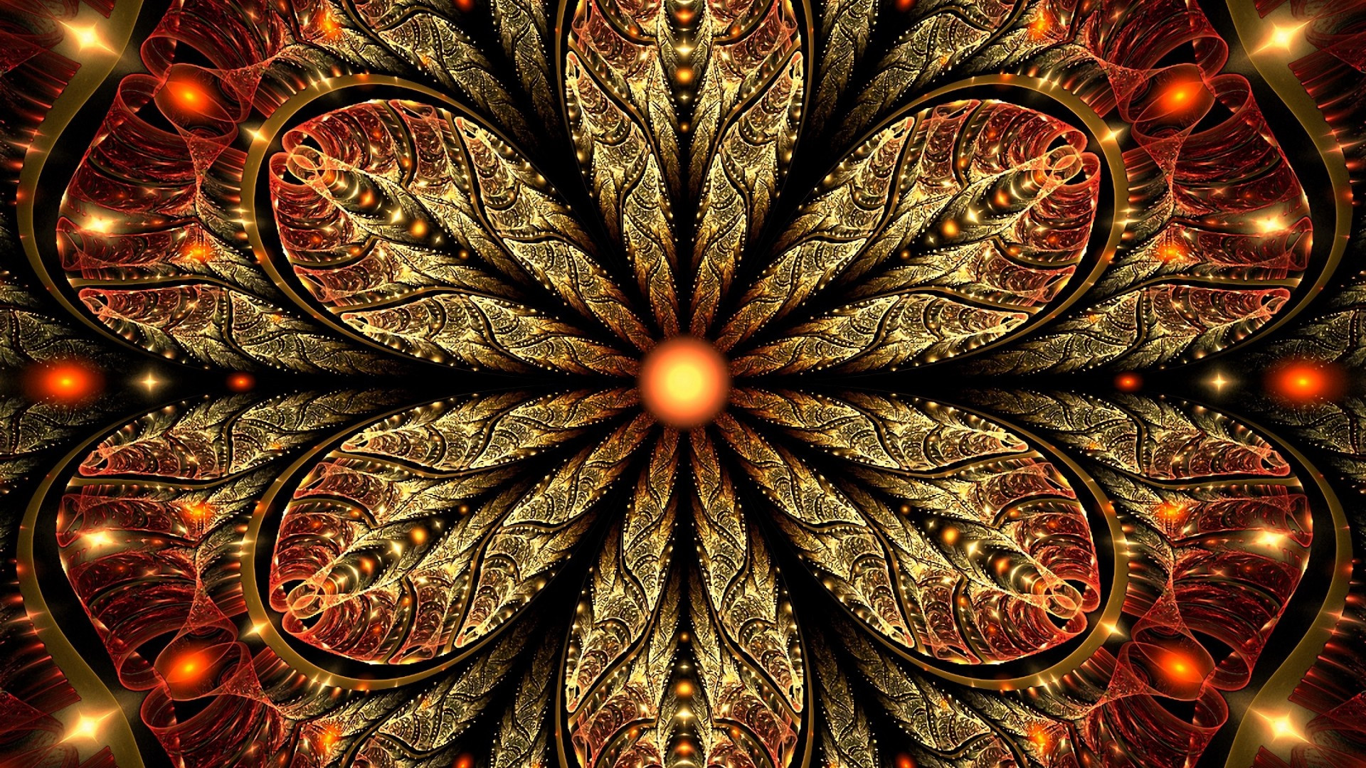 Fractal Flower Shapes Pattern HD Wallpapers - Wallpaper Cave