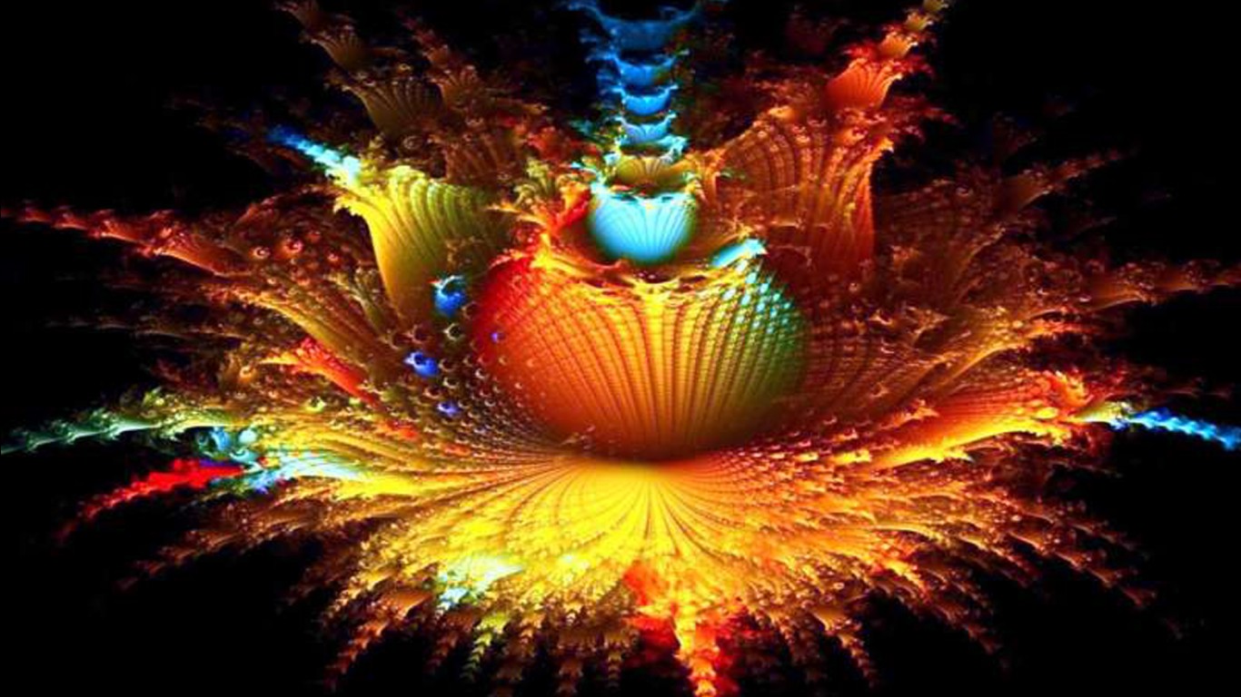 Fractal Flower Shapes Pattern HD Wallpapers - Wallpaper Cave