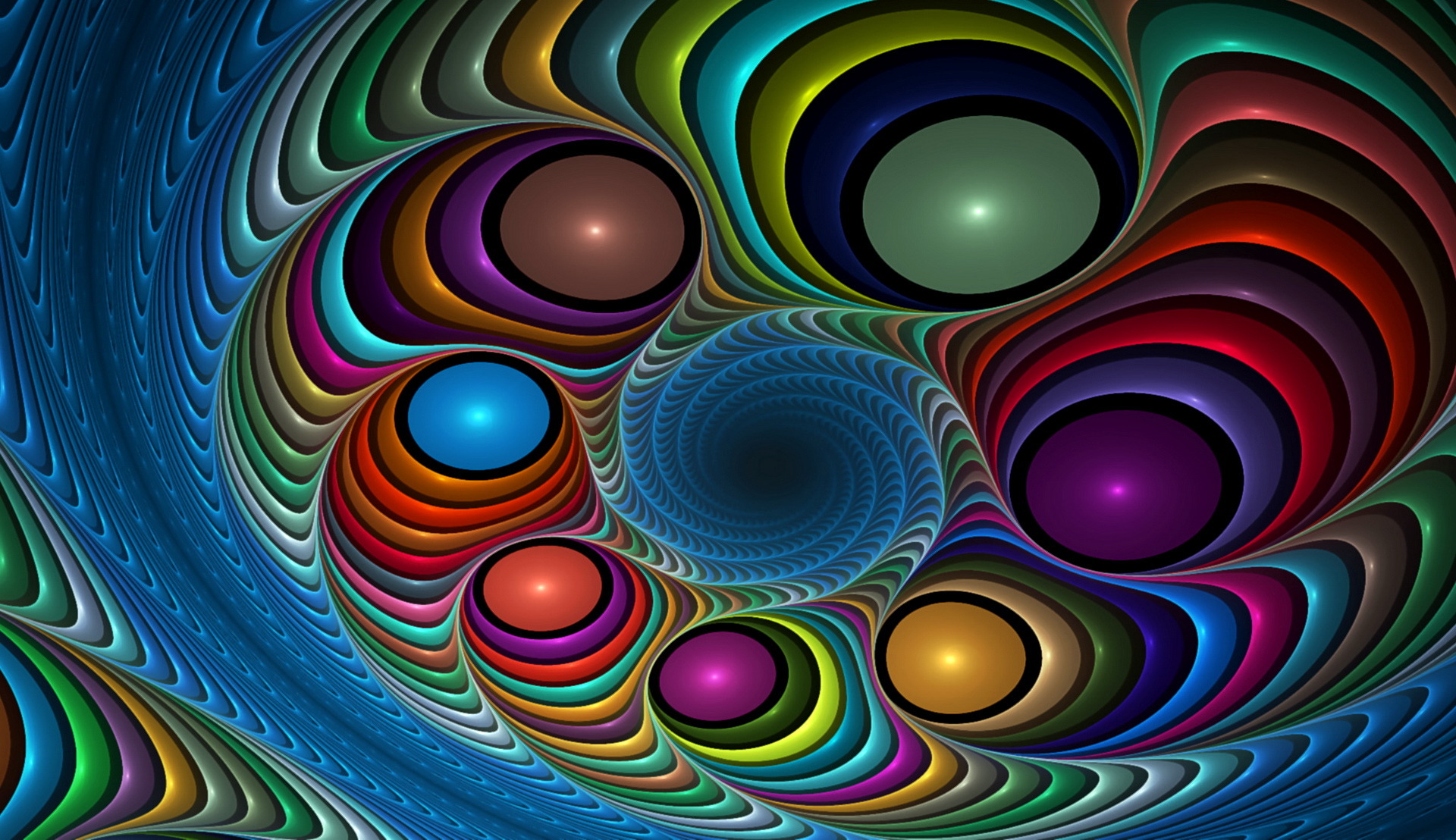 Fractal Colorful Art Shape Pattern HD Wallpapers - Wallpaper Cave