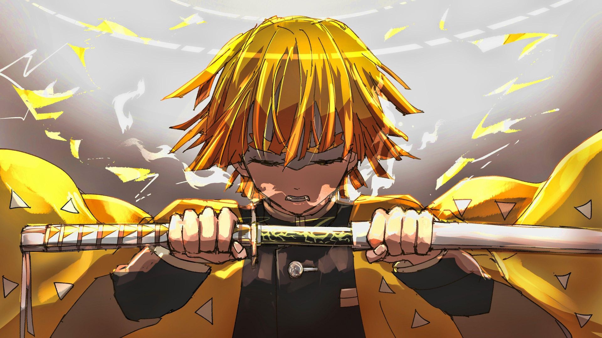 Zenitsu Minimalist Wallpapers - Wallpaper Cave