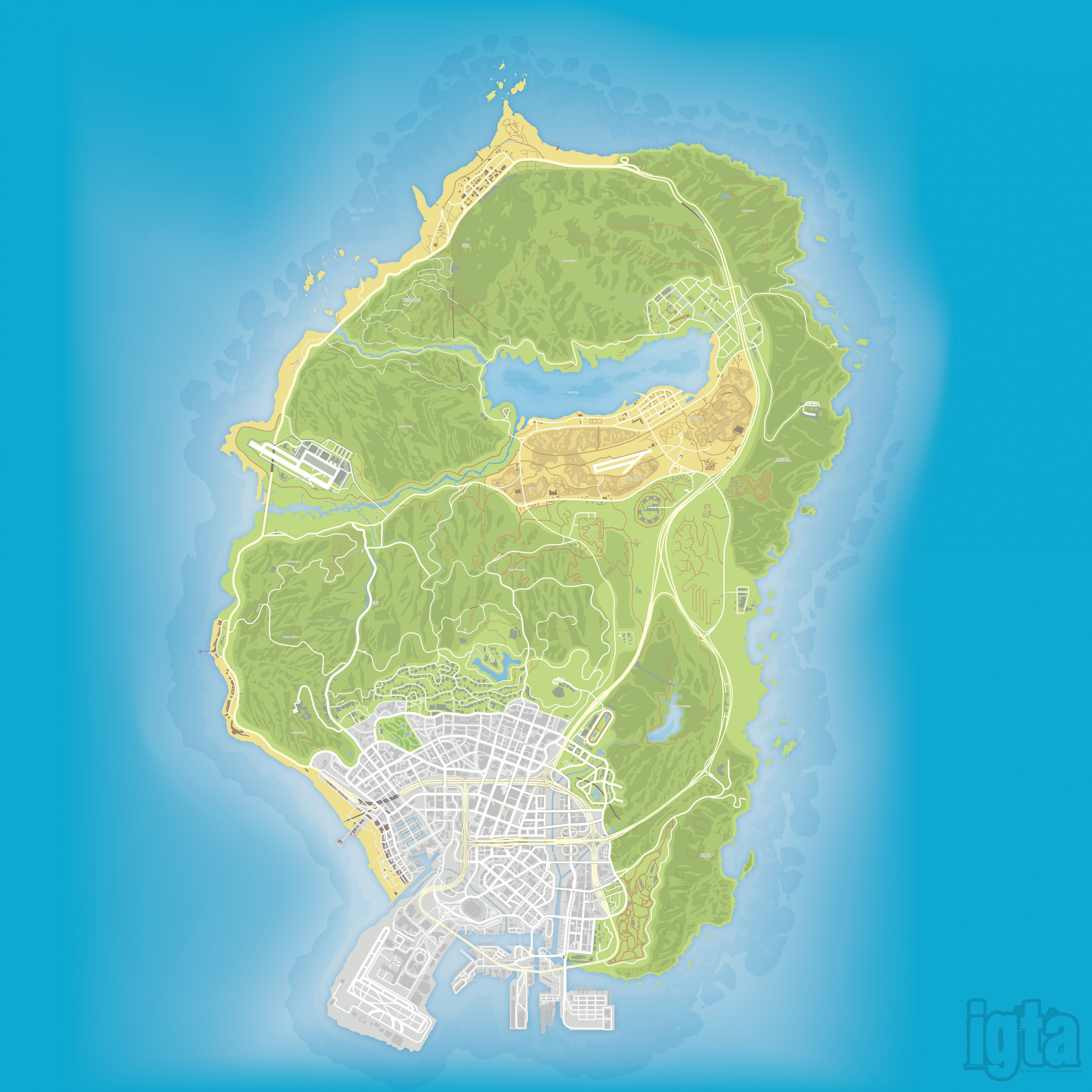GTA V Map Wallpapers - Wallpaper Cave