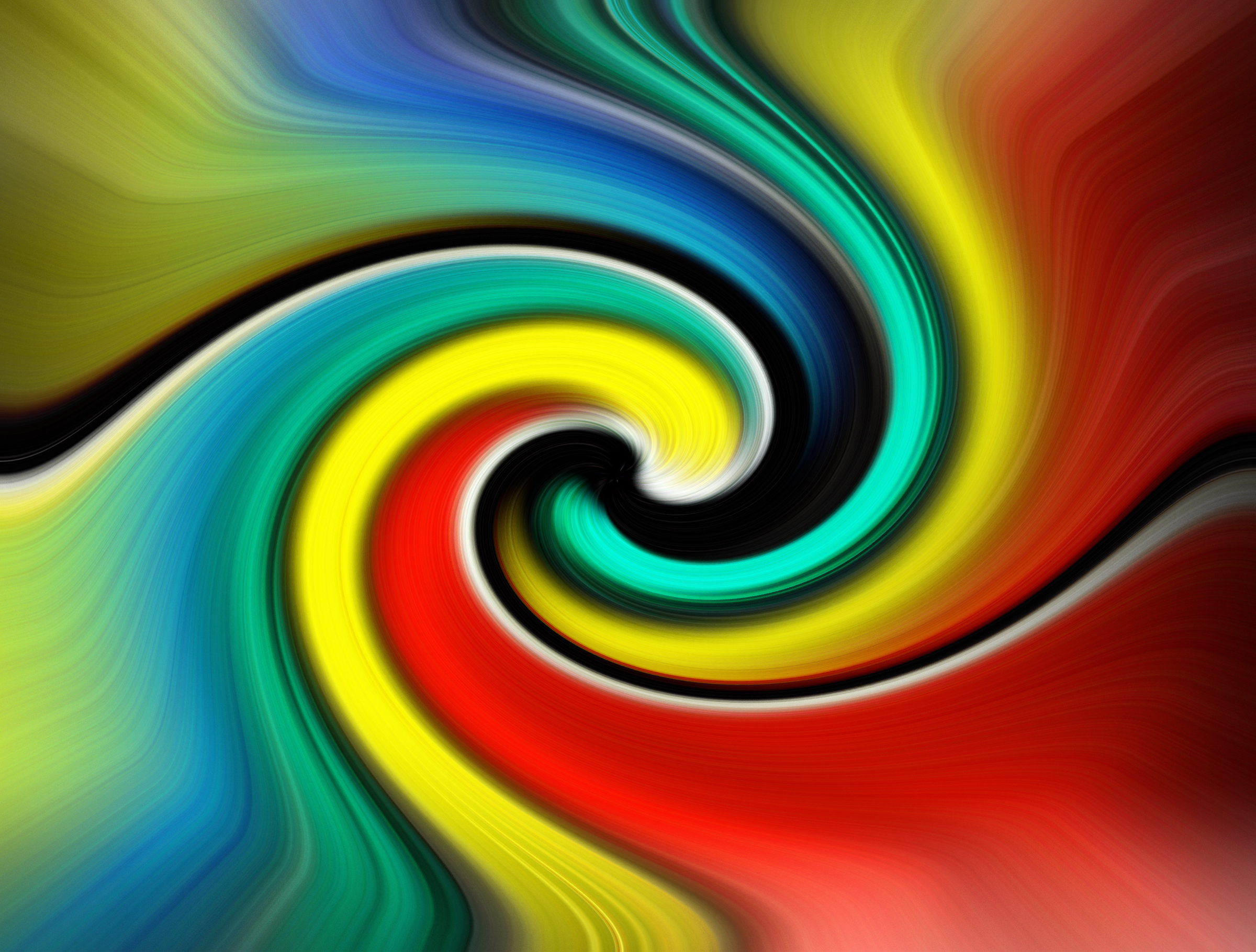 Colorful Spiral Wavy Lines Wallpapers - Wallpaper Cave