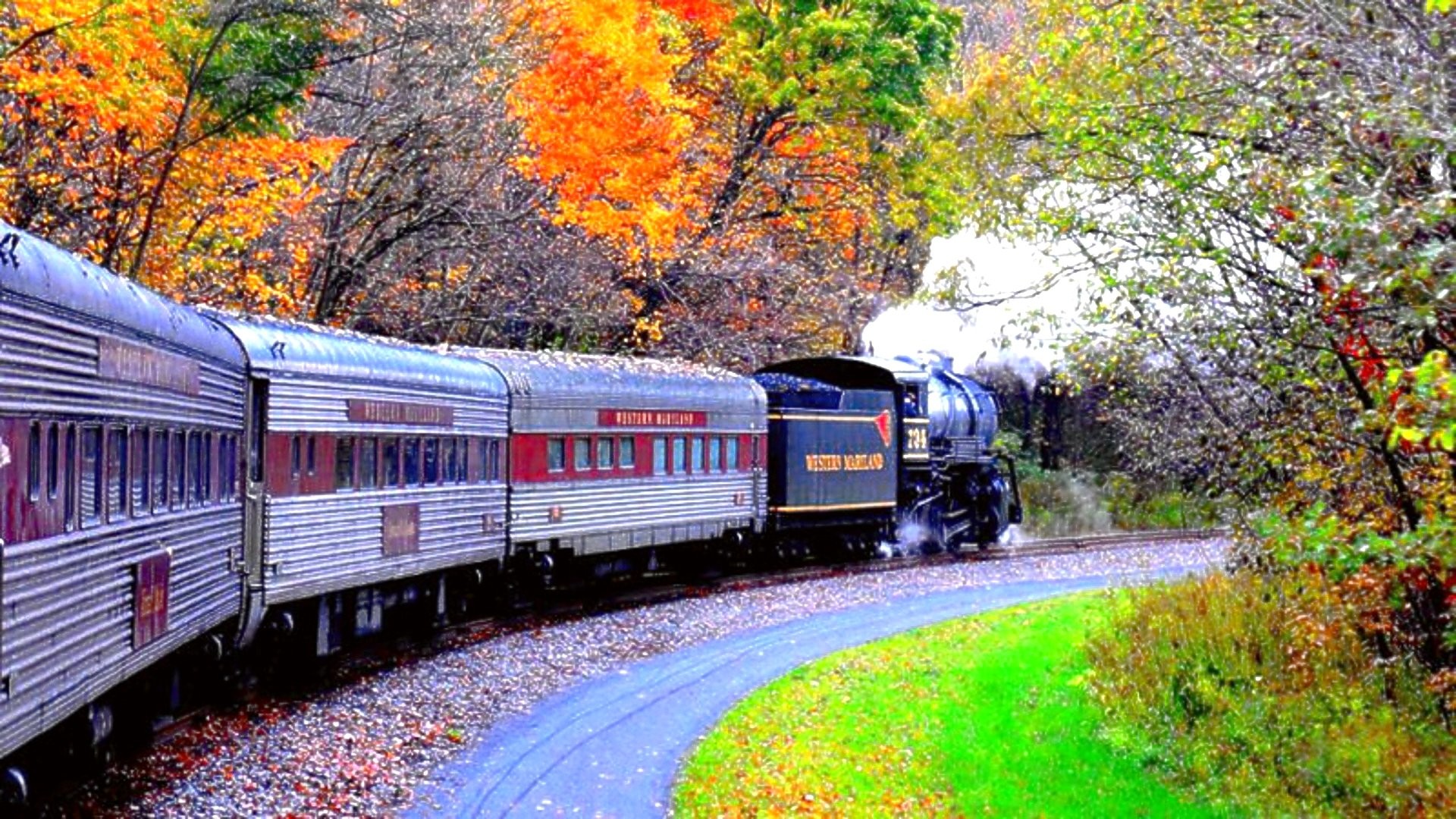 Autumn Train 1920x1080 Wallpapers - Wallpaper Cave