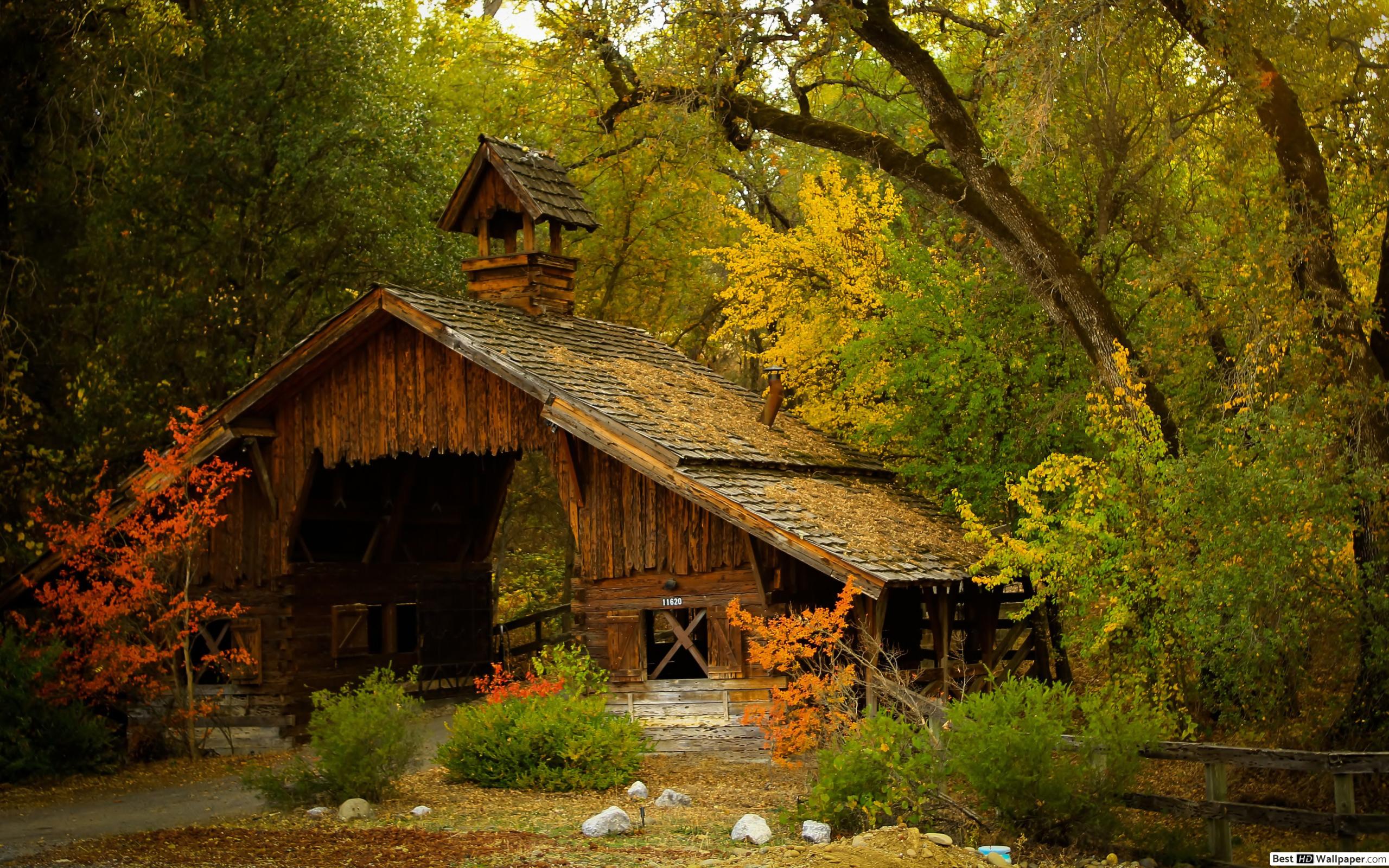 Autumn Forest House Wallpapers - Wallpaper Cave