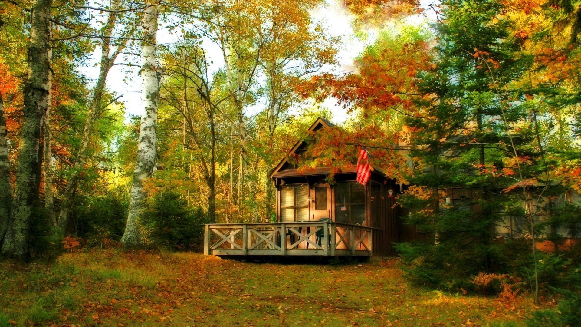 Autumn Forest House Wallpapers - Wallpaper Cave
