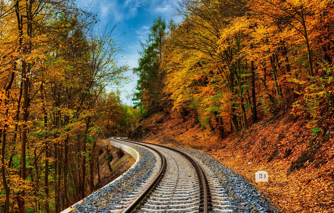 Autumn Railroad Wallpapers - Wallpaper Cave