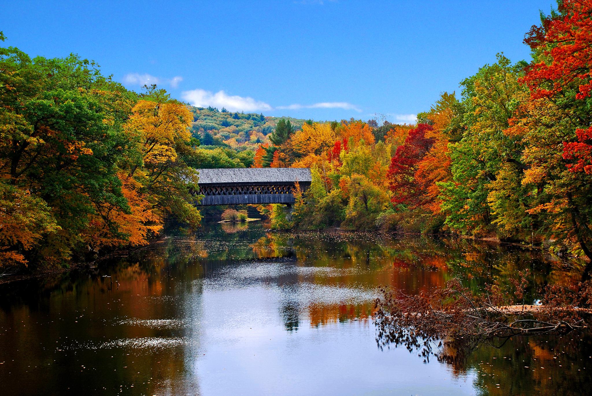 Autumn Covered Bridges Wallpapers - Wallpaper Cave