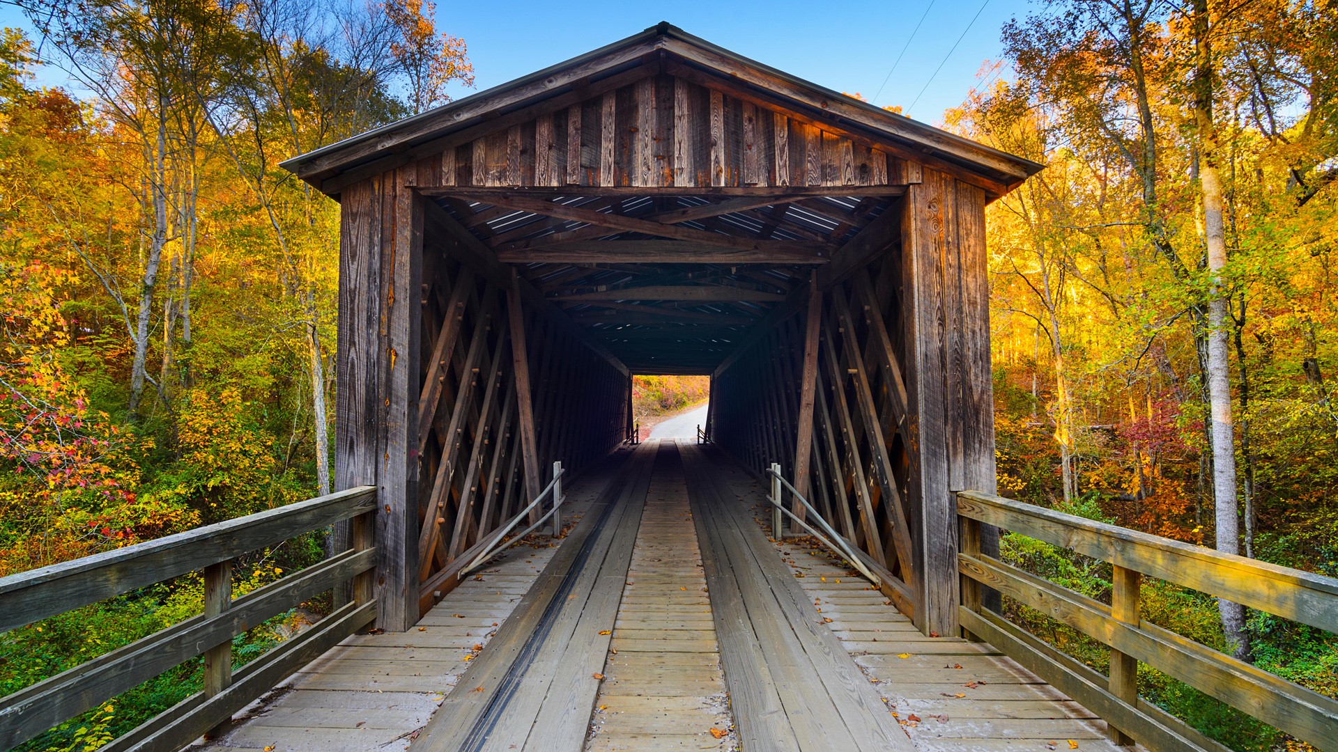 Autumn Covered Bridges Wallpapers - Wallpaper Cave