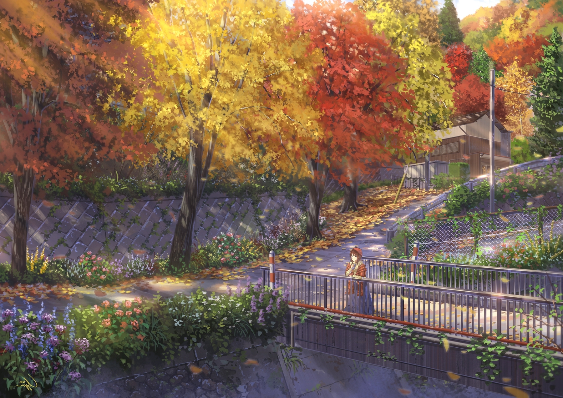 Anime Scenery Autumn Wallpapers - Wallpaper Cave