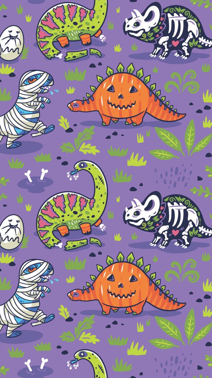 Dinosaur Halloween Wallpapers - Wallpaper Cave