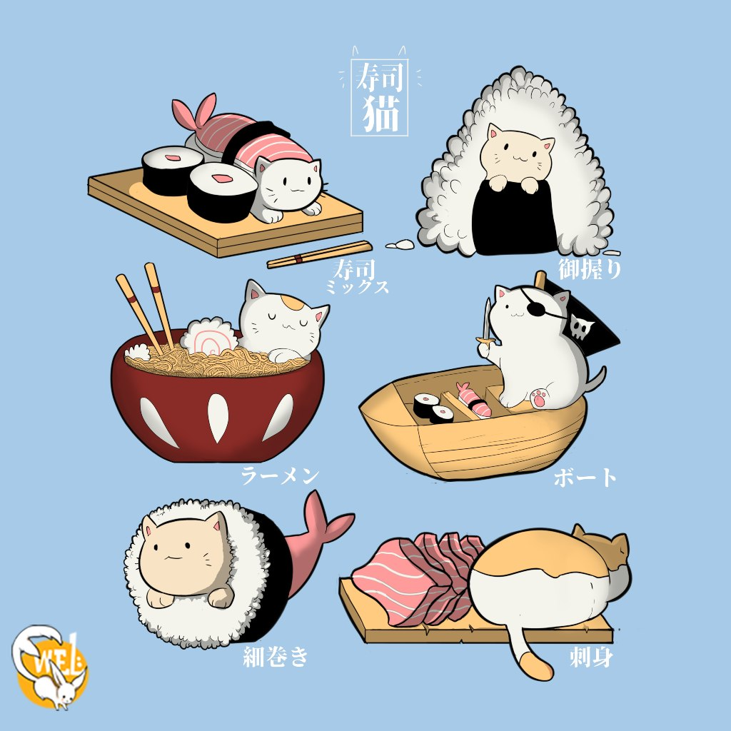 Sushi Cat Meme Wallpaper Miscellaneous: Cats Dressed Up As Sushi To