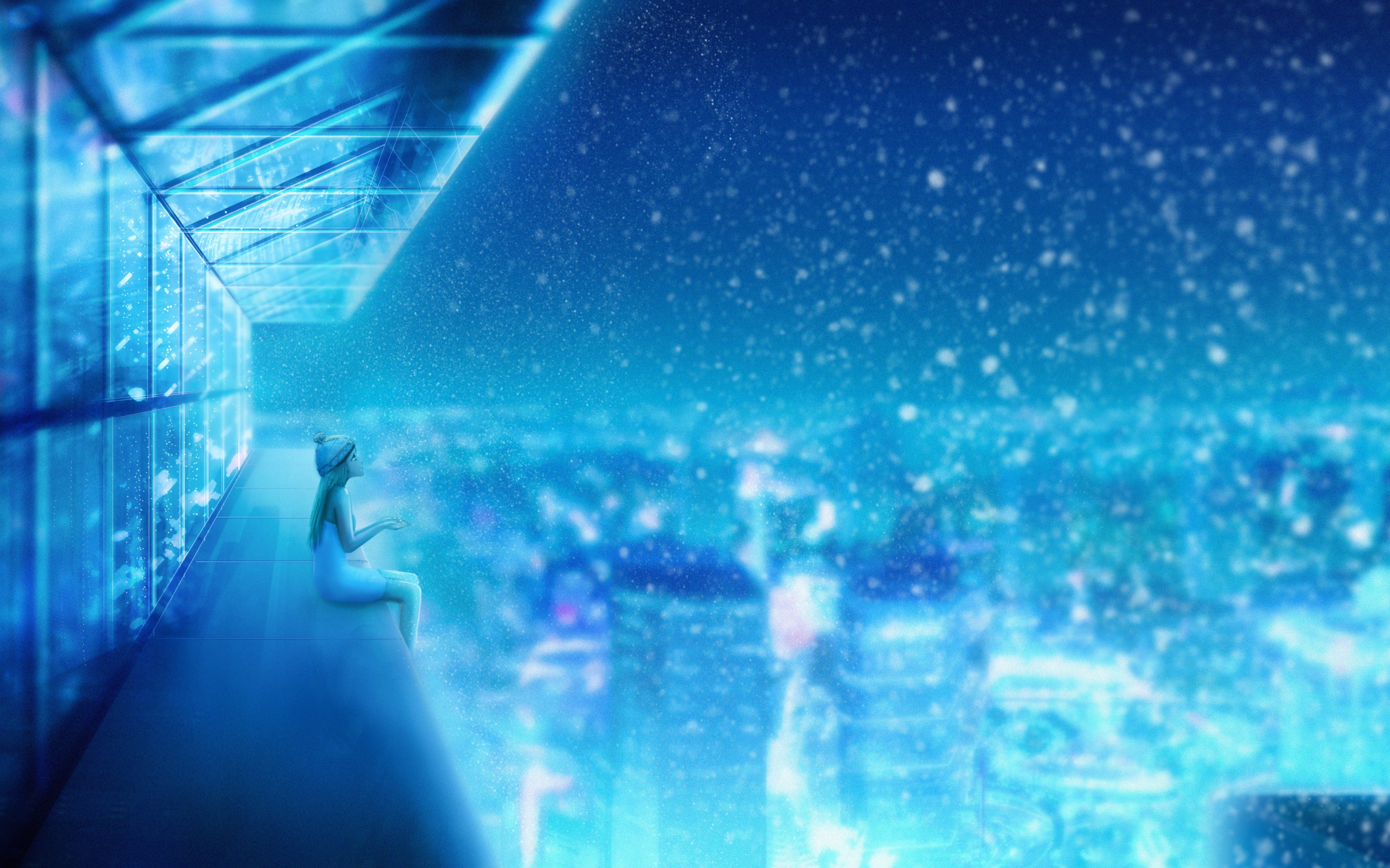 Blue Snow Wallpapers - Wallpaper Cave