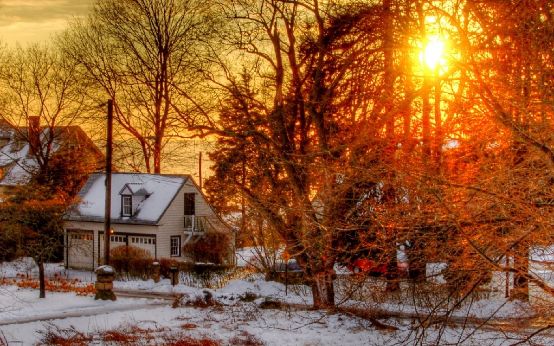 Orange Winter Wallpapers - Wallpaper Cave