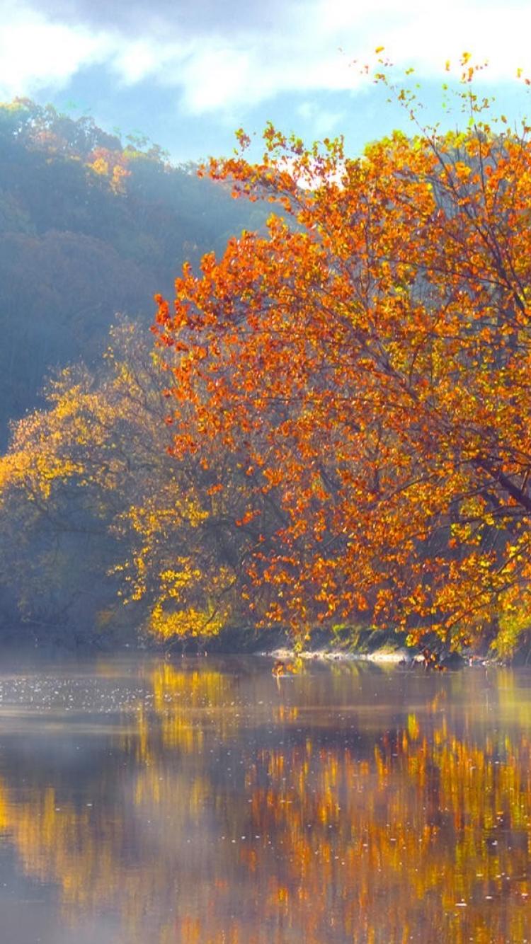 Autumn Lake iPhone Wallpapers - Wallpaper Cave