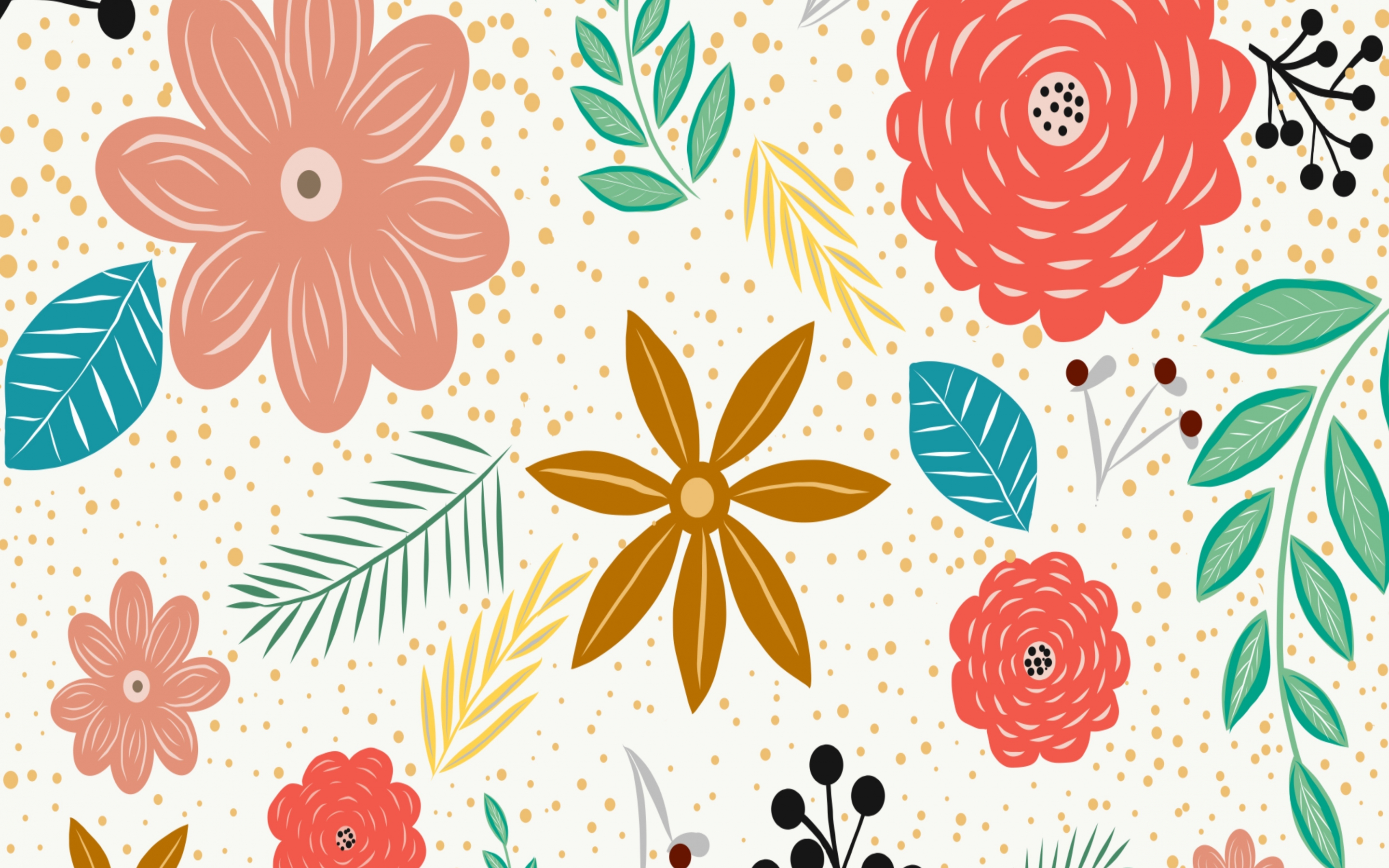 Colorful Design Flowers Art Wallpapers - Wallpaper Cave