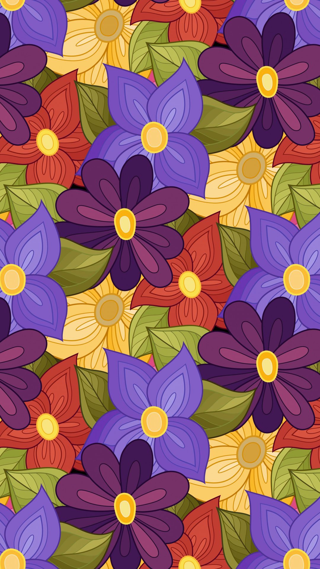 Colorful Design Flowers Art Wallpapers - Wallpaper Cave