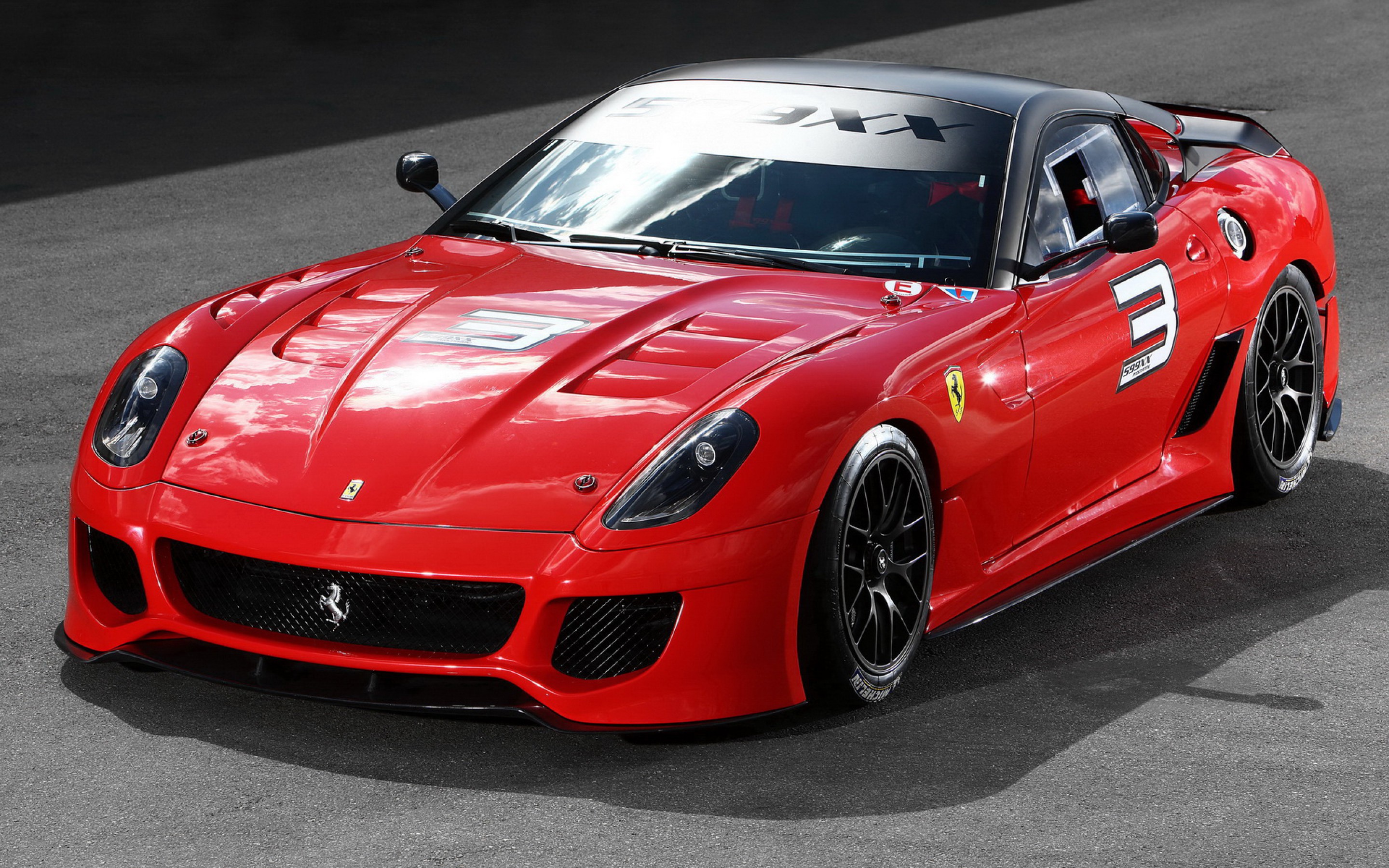 Ferrari 599xx White Wallpaper