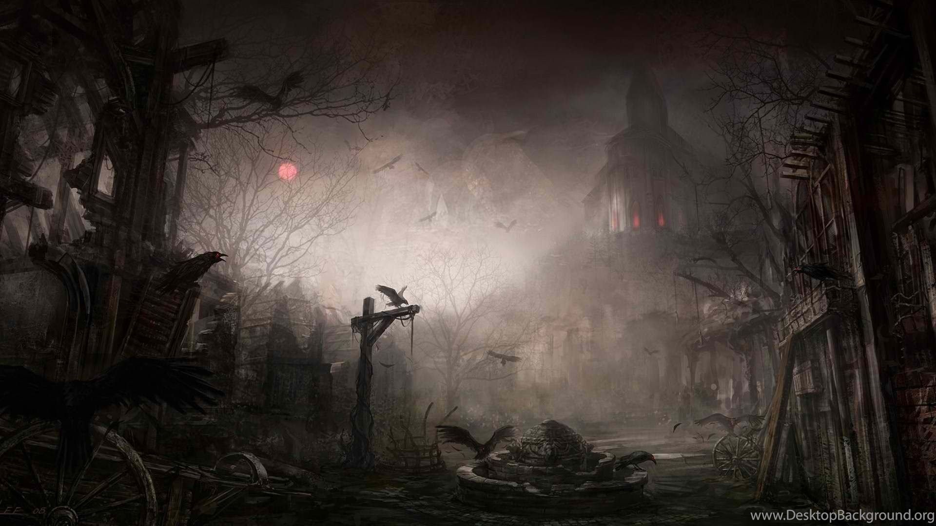 Halloween Spooky Desktop Wallpapers - Wallpaper Cave