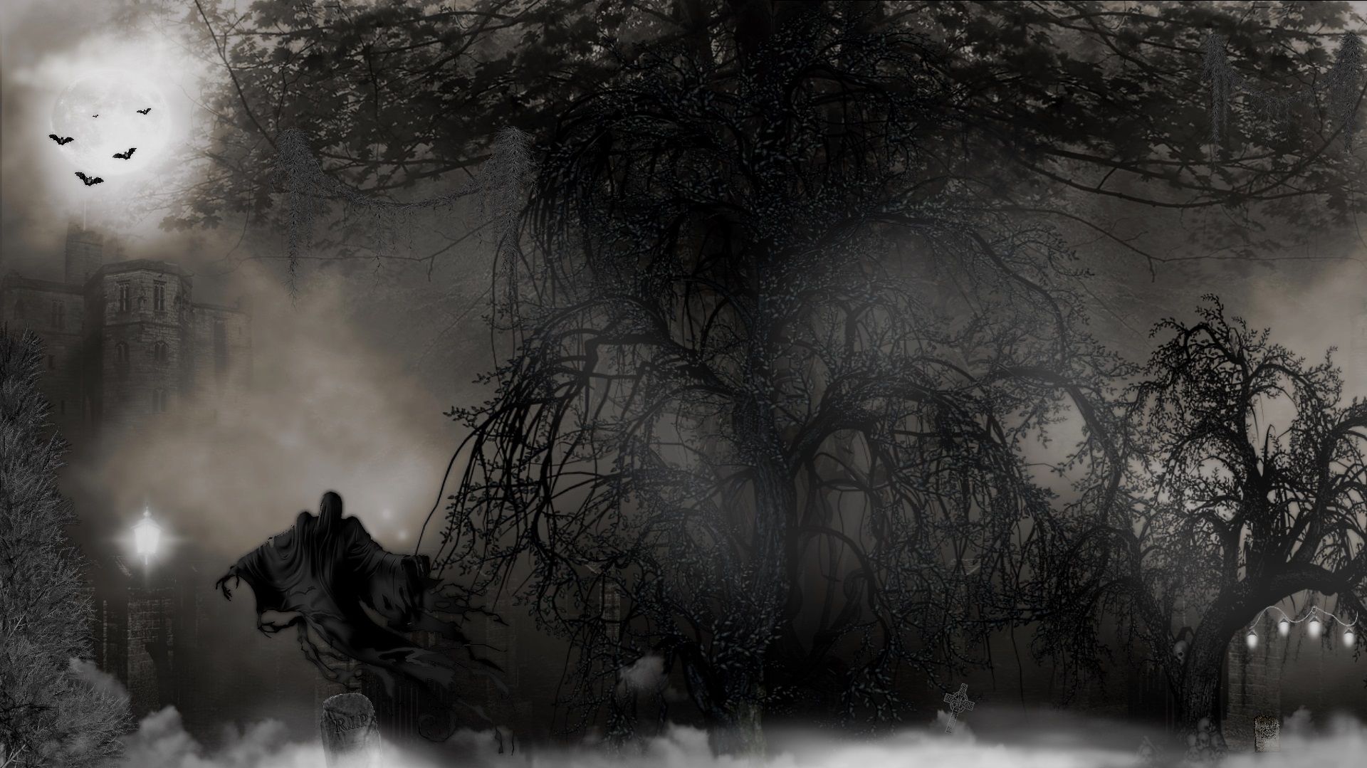 Halloween Spooky Desktop Wallpapers - Wallpaper Cave