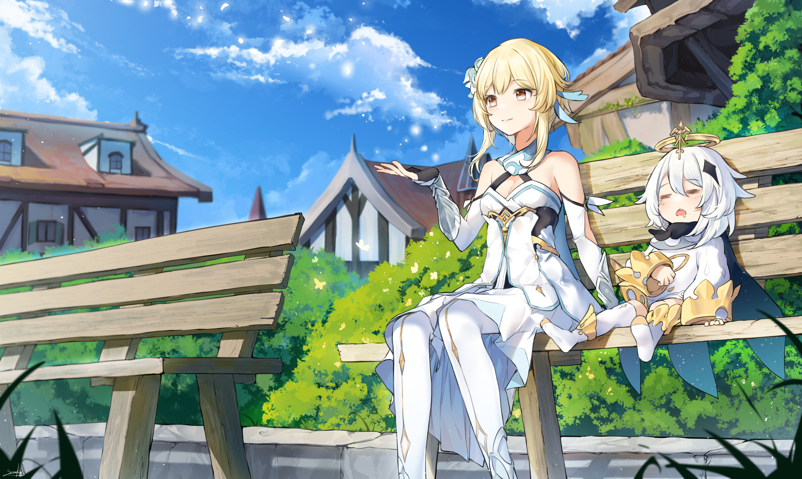 Lumine And Paimon Wallpapers - Wallpaper Cave