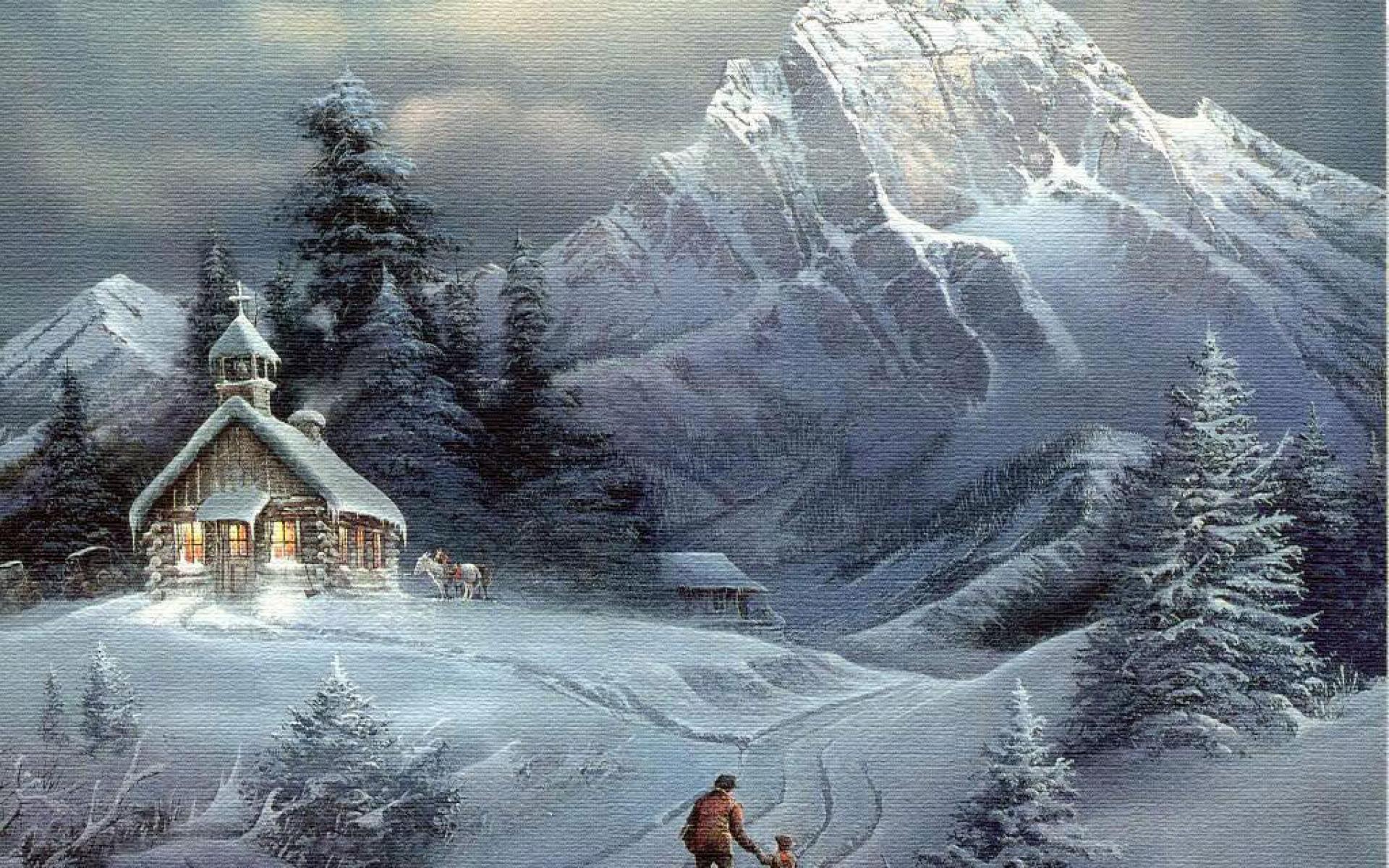 Christmas Scene Backgrounds - Wallpaper Cave